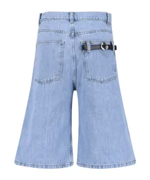 Coperni Denim Bermuda Shorts With Belt Detailing