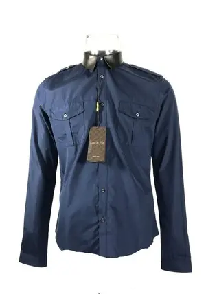 Gucci Long-sleeved Shirt - Blue