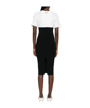 Patrizia Pepe Sweetheart Neckline Knitted Dress