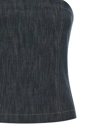 Brunello Cucinelli Strapless Top With Back Zip Closure