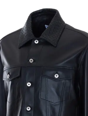 Bottega Veneta Leather Button-up Jacket