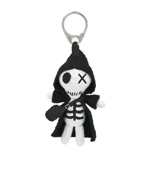 Alexander McQueen The Doll Sid Charm - Black/white/silver