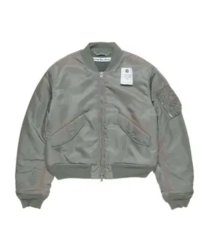 Acne Studios Full-zip Bomber Jacket - Gray