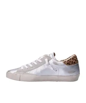 Philippe Model Sneakers With Animal Print Detail - Gray