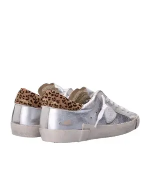 Philippe Model Sneakers With Animal Print Detail - Gray