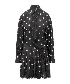Sportmax Polka Dot Lace Dress