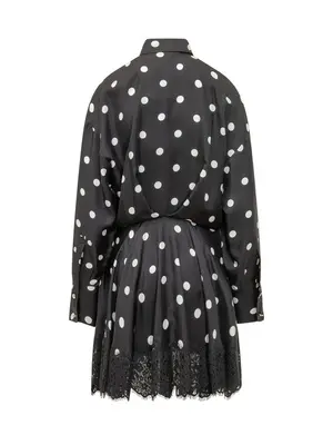 Sportmax Polka Dot Lace Dress