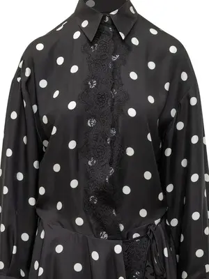 Sportmax Polka Dot Lace Dress