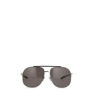 Gucci Aviator Frame Sunglasses - Silver