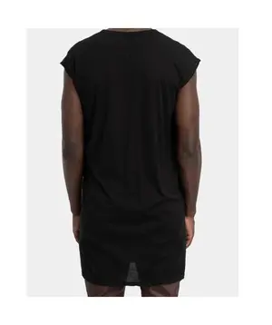 Rick Owens Dylan Sleeveless V-neck T-shirt - Black