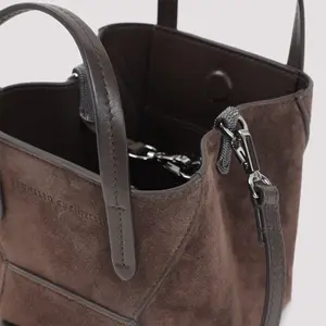 Brunello Cucinelli Duo Mini Tote Bag - Black