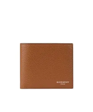 Givenchy Wallet In Grained Leather - Brown