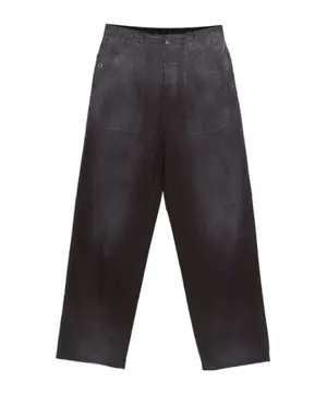 MAISON MARGIELA Straight Leg Trousers - Black