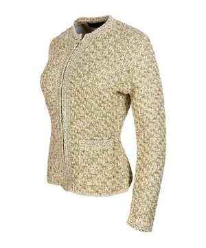 Fabiana Filippi Denim Effect Sequin Tweed Jacket