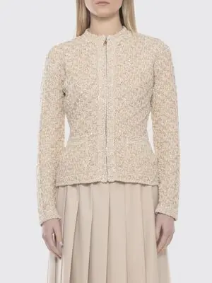 Fabiana Filippi Denim Effect Sequin Tweed Jacket
