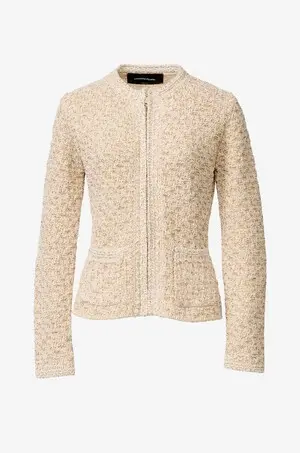 Fabiana Filippi Denim Effect Sequin Tweed Jacket