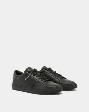 Bally Hedon Leather Sneakers - Black