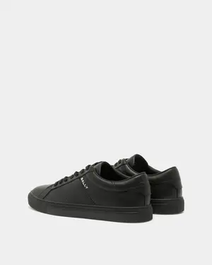 Bally Hedon Leather Sneakers - Black