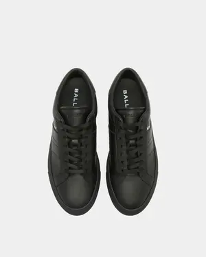 Bally Hedon Leather Sneakers - Black