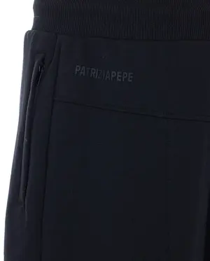 Patrizia Pepe Wide Leg Ruffle Trousers