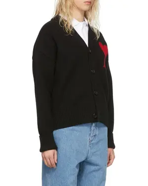 AMI Paris De Coeur Knitted Cardigan