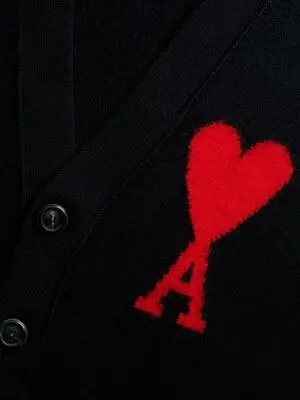 AMI Paris De Coeur Knitted Cardigan