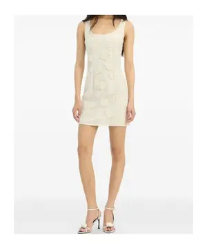 ROTATE BY BIRGER CHRISTENSEN Beaded Mini Dress - White