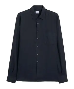 Aspesi Button-down Long-sleeved Shirt - Black