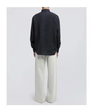 Aspesi Button-down Long-sleeved Shirt - Black