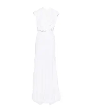 Christopher Esber Draped Cut-out Maxi Dress - White