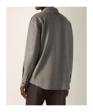 Zegna Buttoned Overshirt - Gray