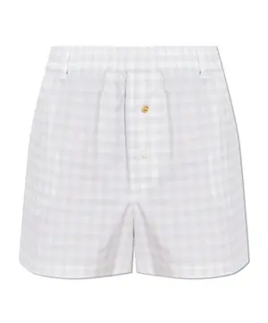 Moschino Checked Boxer Shorts - White