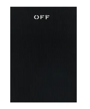 Off-White Off Stamp Rib Tank Top - Black