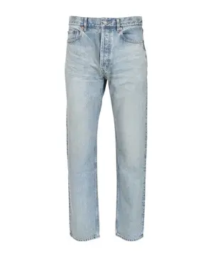 Saint Laurent Mick Straight-leg Jeans - Gray