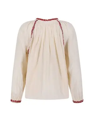 Isabel Marant Étoile Embroidered Long Sleeve Top - Pink