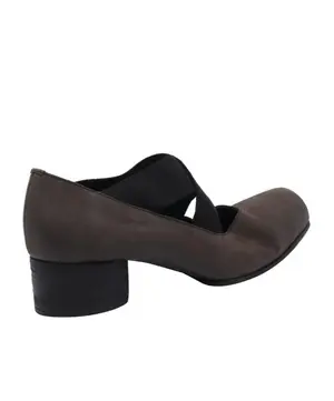 UMA WANG Square-toe Ballet Flats With Crisscross Straps - Black