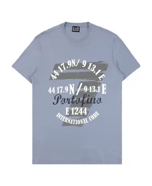 EA7 Printed Round-necked T-shirt