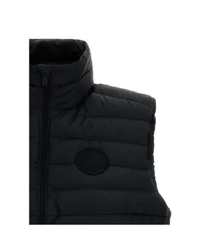 Canada Goose Padded Down Vest With Logo Patch - Black