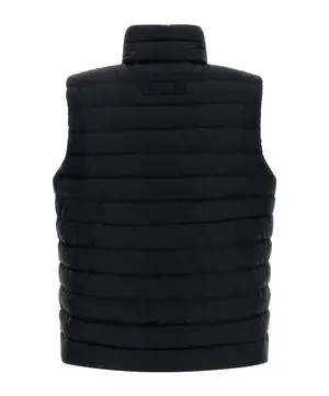 Canada Goose Padded Down Vest With Logo Patch - Black