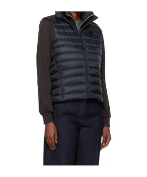 Canada Goose Padded Down Vest With Logo Patch - Black