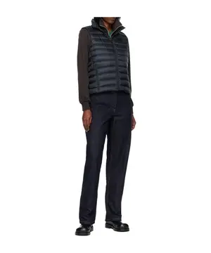 Canada Goose Padded Down Vest With Logo Patch - Black