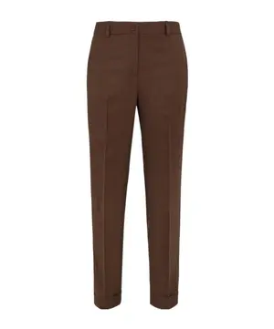 P.a.r.o.s.h Cuffed Tapered Trousers - Brown