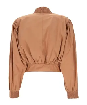 Chloé Ruched Detail High-neck Jacket