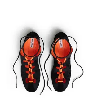 Alaïa Lace-up Ballet Flats
