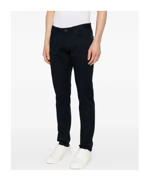 Emporio Armani Logo Plaque Trousers - Blue