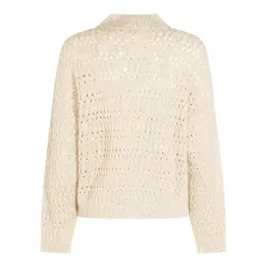 Brunello Cucinelli Long Sleeve Zipped Cardigan - Beige