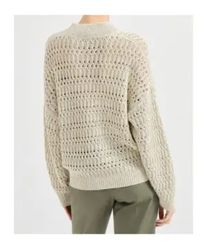 Brunello Cucinelli Long Sleeve Zipped Cardigan - Beige