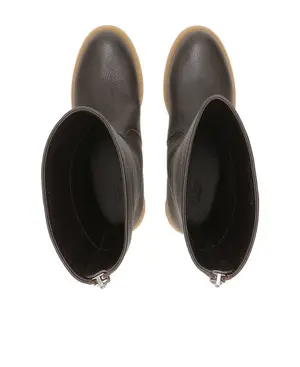 Gucci Embossed Logo Leather Boots