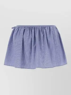 Miu Miu Logo Patch Mini Skirt