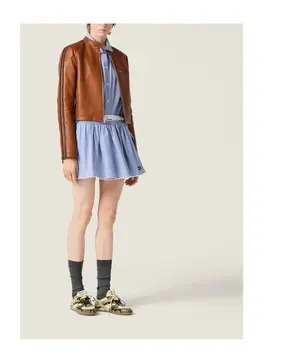 Miu Miu Logo Patch Mini Skirt